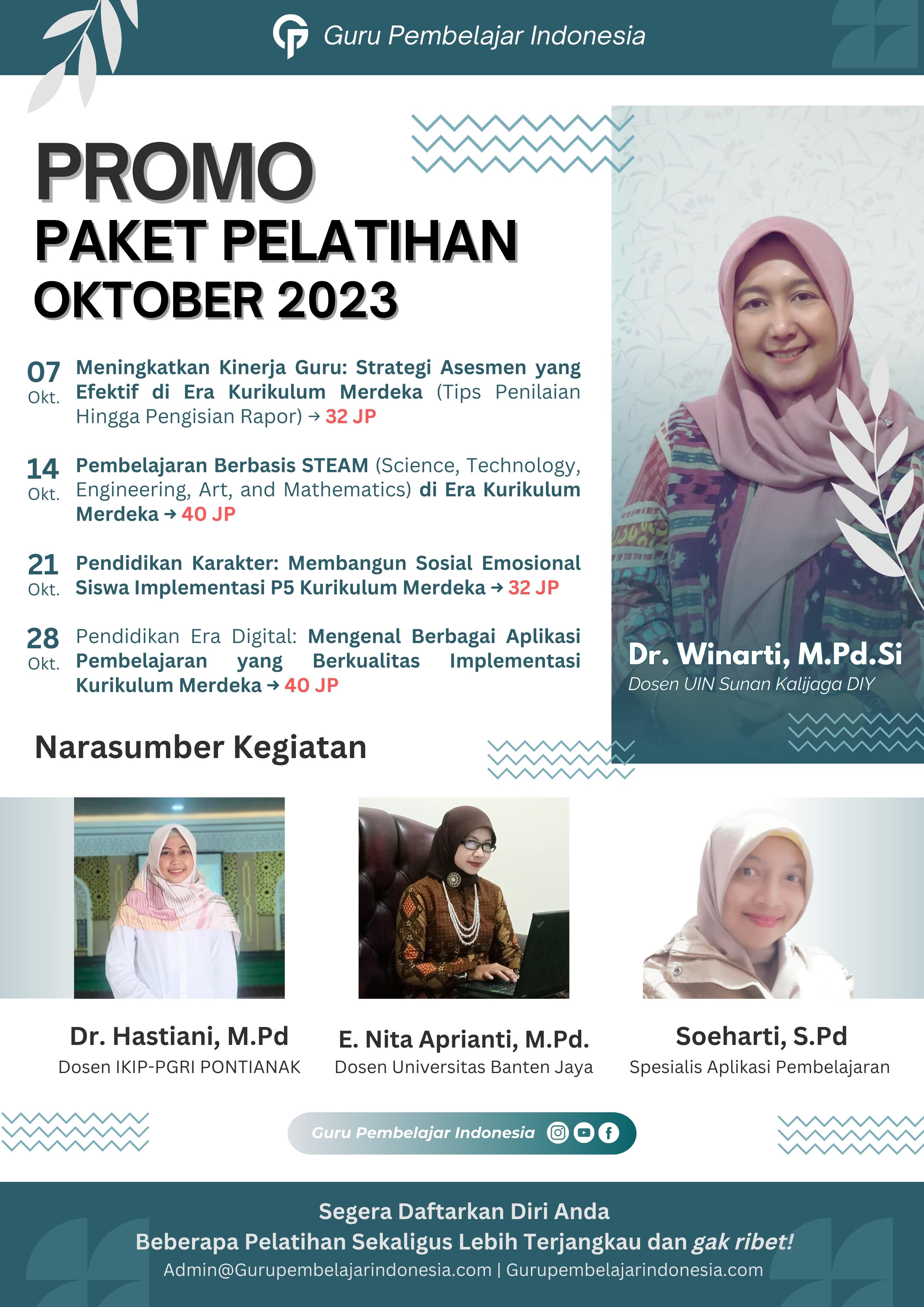 [Promo Pelatihan] Paket Buindling Bulan Oktober 2023 – Guru Pembelajar ...